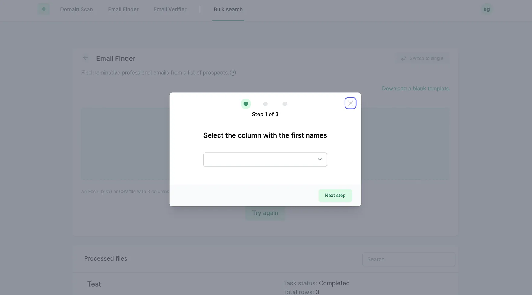 Do I have to stay connected while Icypeas is working on my file?